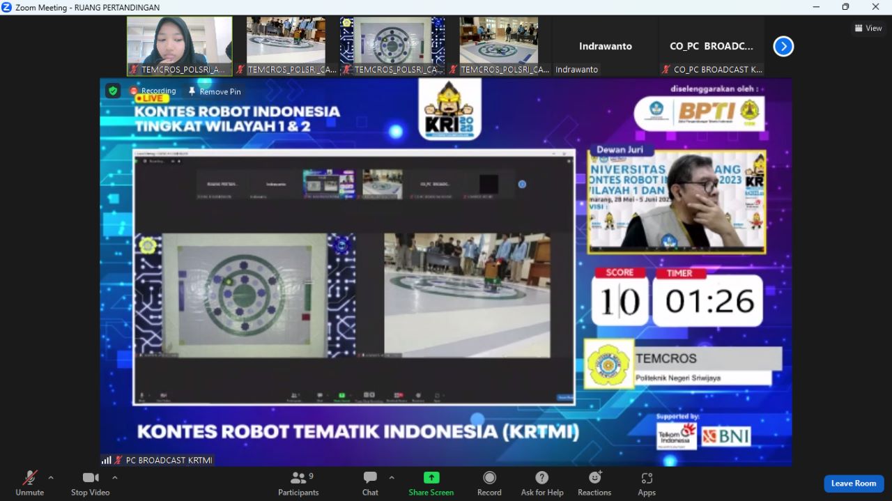 Tim Robotik Polsri Lolos Kontes Robot Tingkat Nasional 2023 – Teknik ...