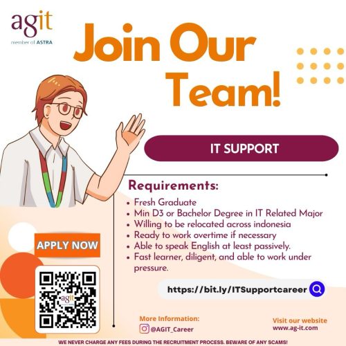 Lowongan Kerja PT. Astra Graphia Information Technology (AGIT) – Teknik ...